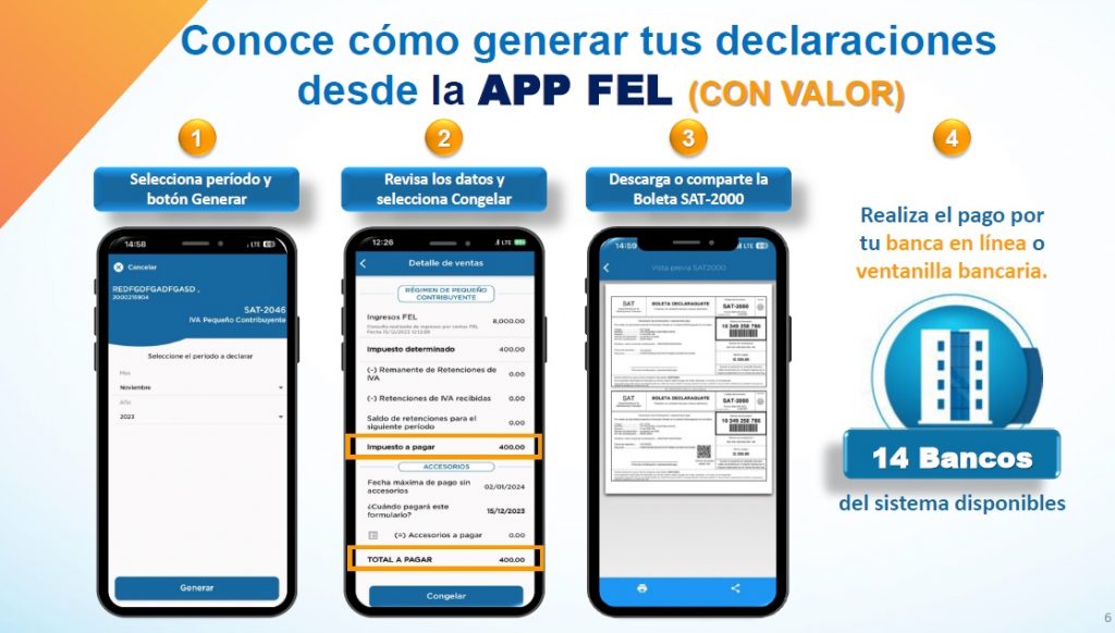 4 Simples Pasos Para Generar Declaraciones Desde La App FEL